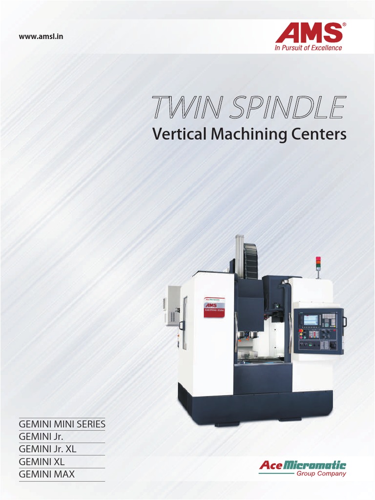 Twin Spindle: Vertical Machining Centers | PDF | Automation | Accuracy ...