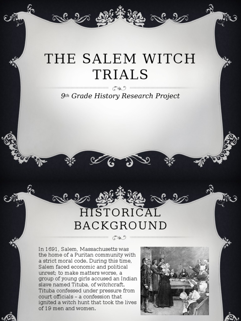 Salem Witch Trials Research Guide | PDF | Communication | Computing And ...