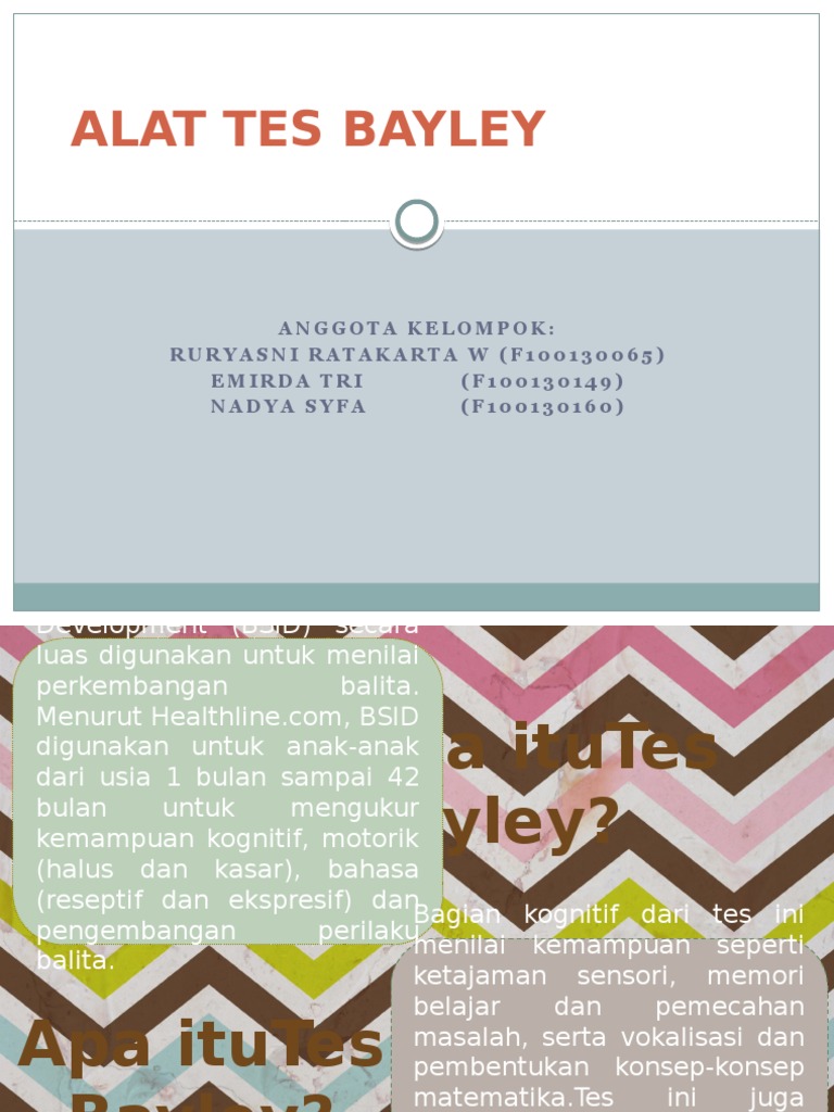 Alat Tes Bayley | PDF