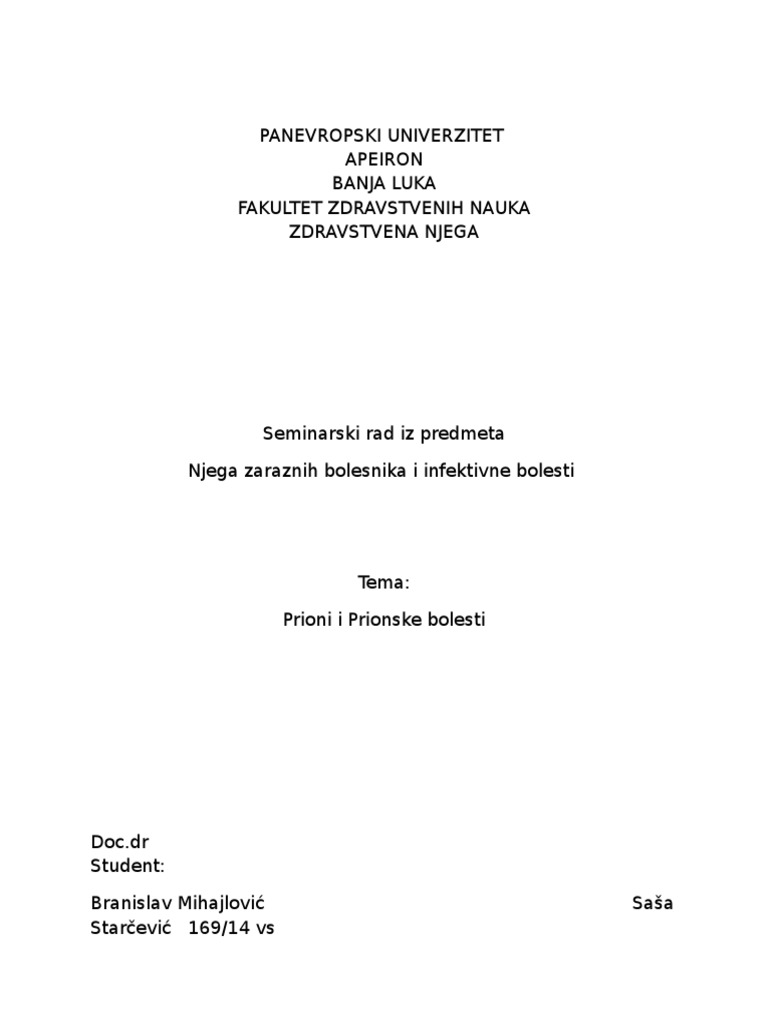Prioni | PDF