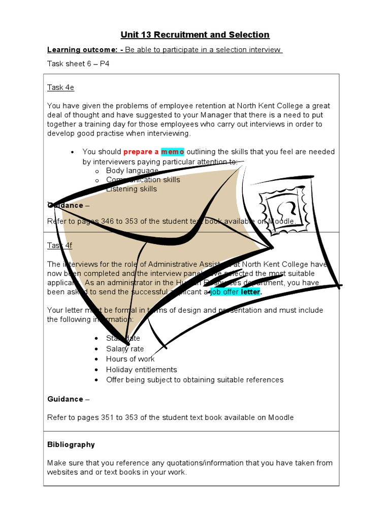 Unit 13 Recruitment and Selection: Learning Outcome | PDF