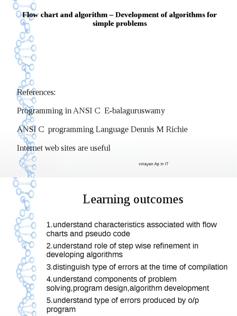 Flow Chart and Algorithm - Development of Algorithms For Simple ...