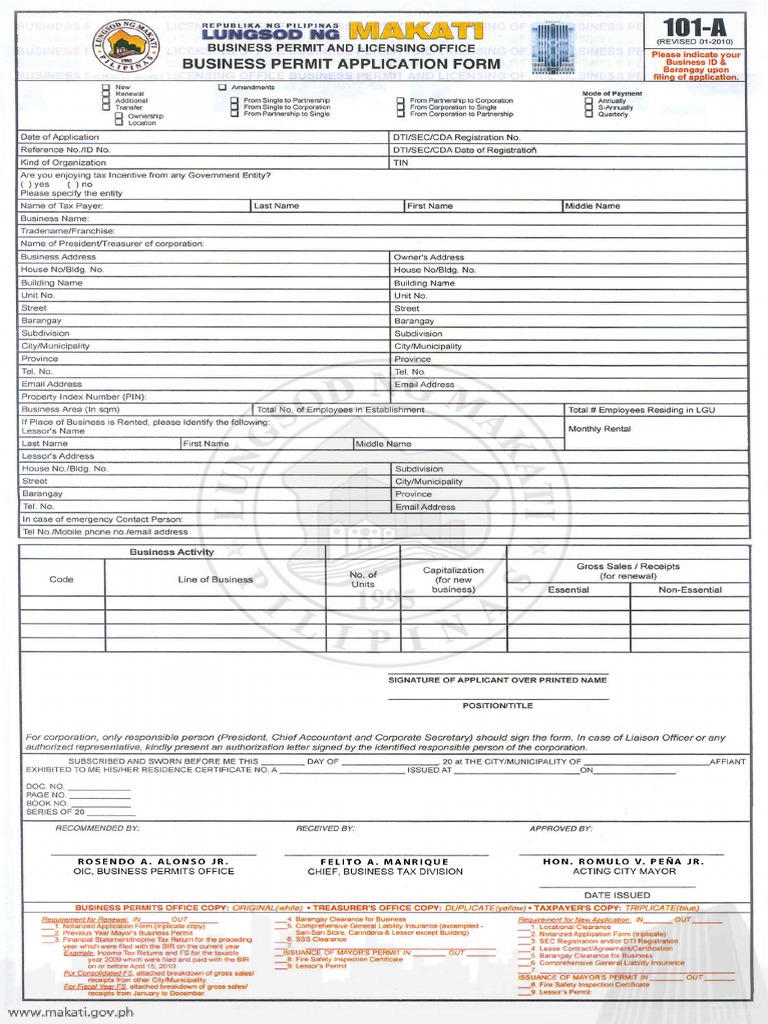 Makati City Business Permit