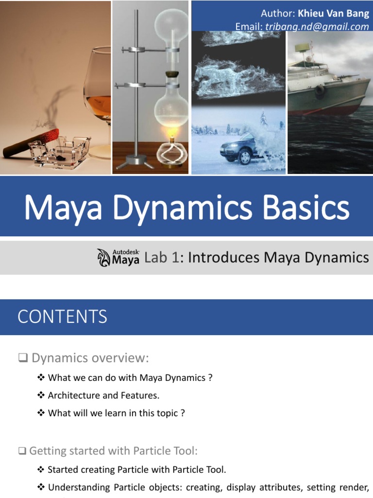 SESSION 01 Introduces Maya Dynamics PDF | PDF | Rendering (Computer Graphics) | Mechanical ...