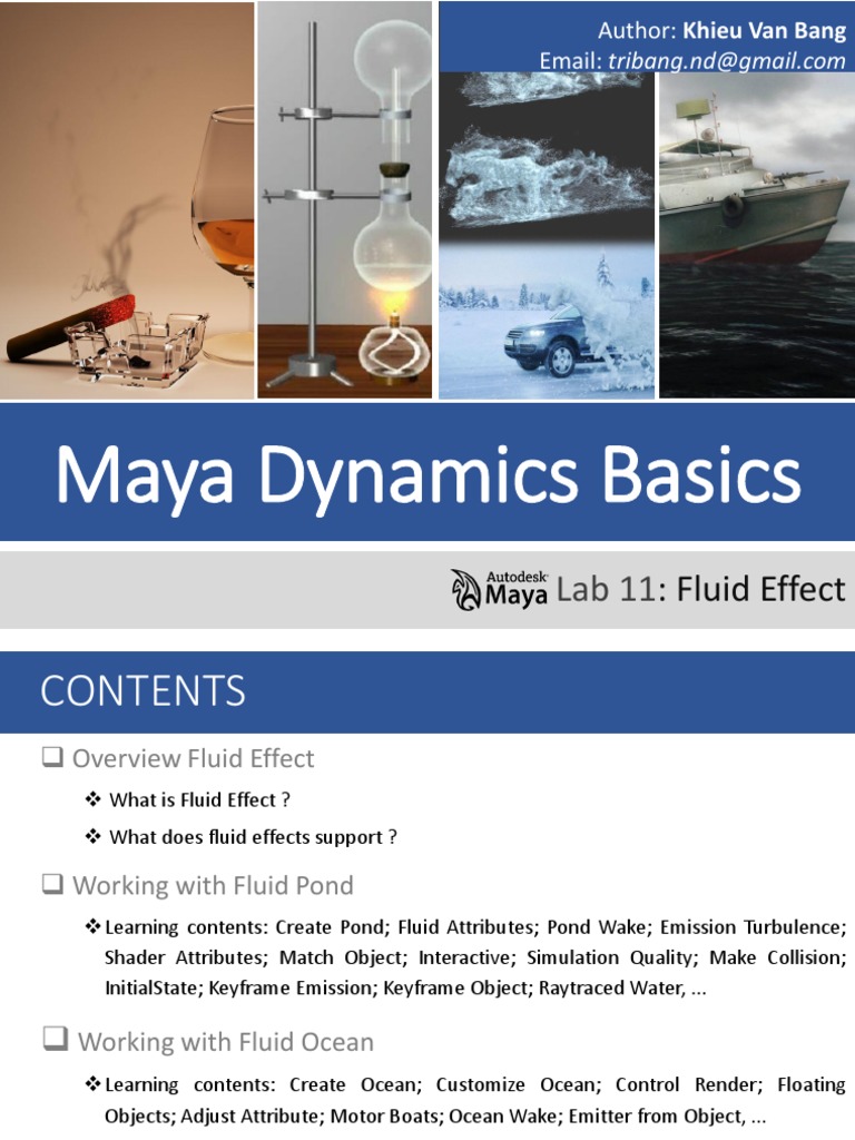 Session 11 Fluid Effects in Maya PDF | PDF | Buoyancy | Fluid Dynamics