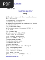CH 3 Stoichiometry Multiple Choice | PDF | Mole (Unit) | Stoichiometry