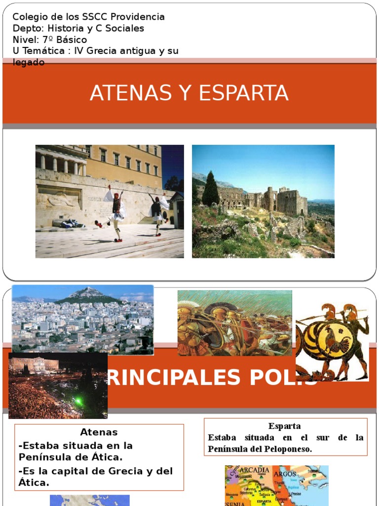 Atenas y Esparta: Comparativa Histórica | PDF | Esparta | Antigua Grecia