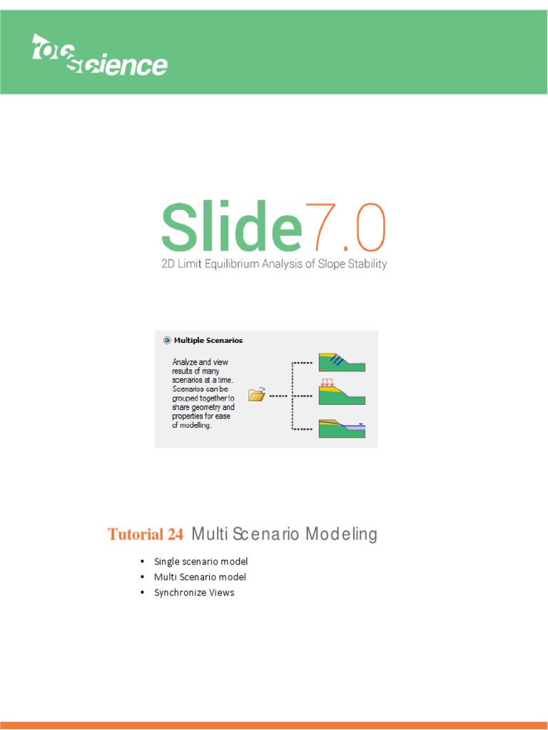 Tutorial 24: Multi Scenario Modeling | PDF | Tab (Gui) | Angle