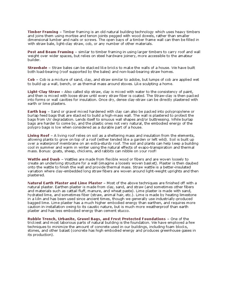 Alternative Building Techniques | PDF | Structural Engineering | Concrete