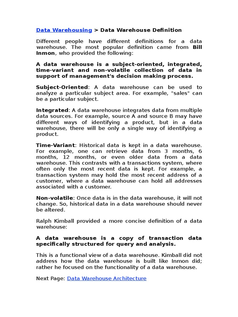 Data Warehousing Essentials | PDF | Data Warehouse | Data Model