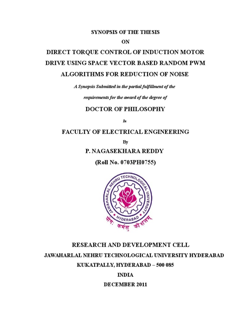 Direct Torque Control Of Induction Motor Drive Using Space Vector Based Random Pwm Algorithms