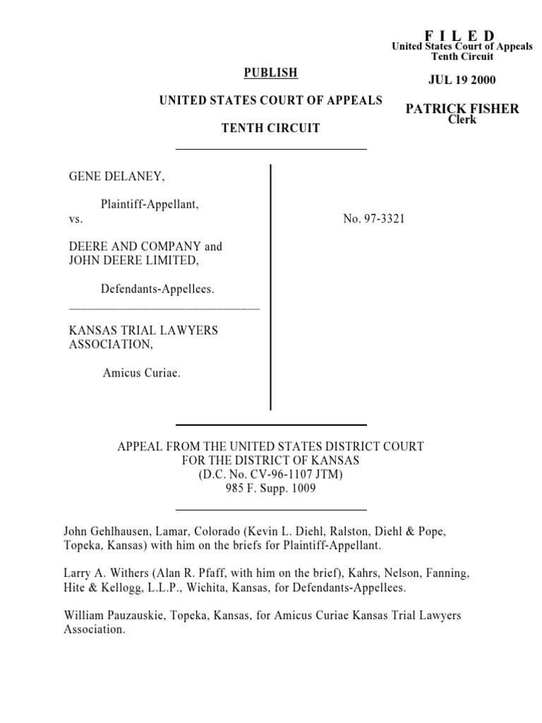 Filed: Patrick Fisher | PDF | Summary Judgment | Tort