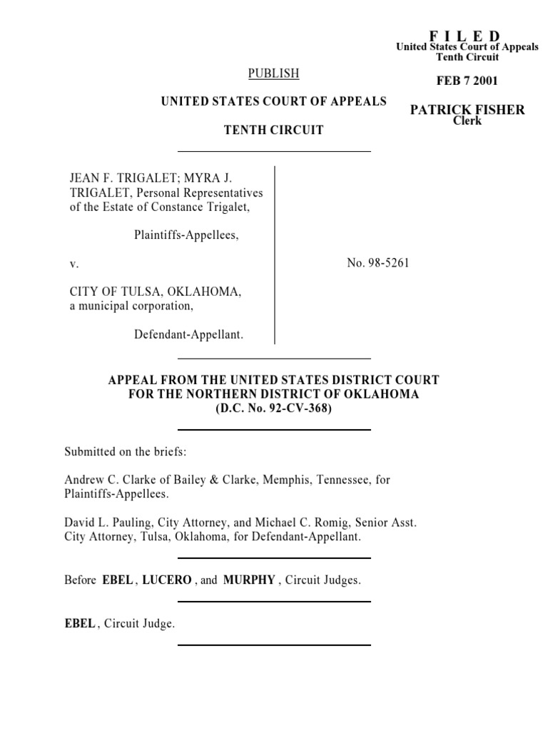 Filed: Patrick Fisher | PDF | Summary Judgment | Due Process Clause
