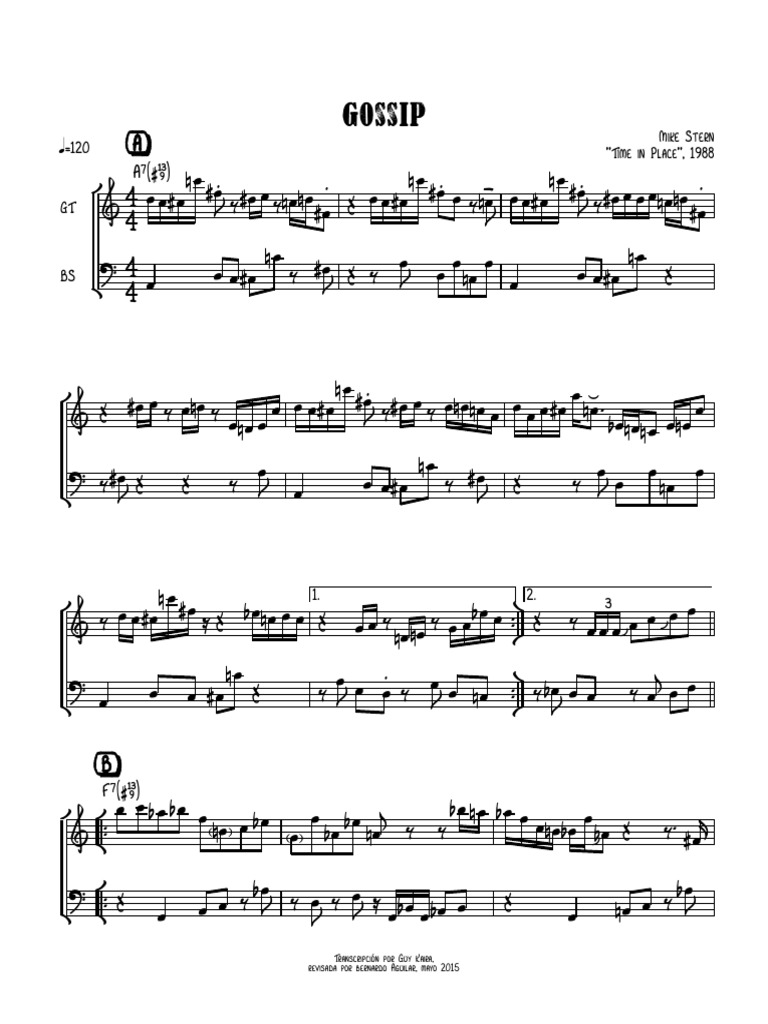 Mike Stern - Gossip | PDF