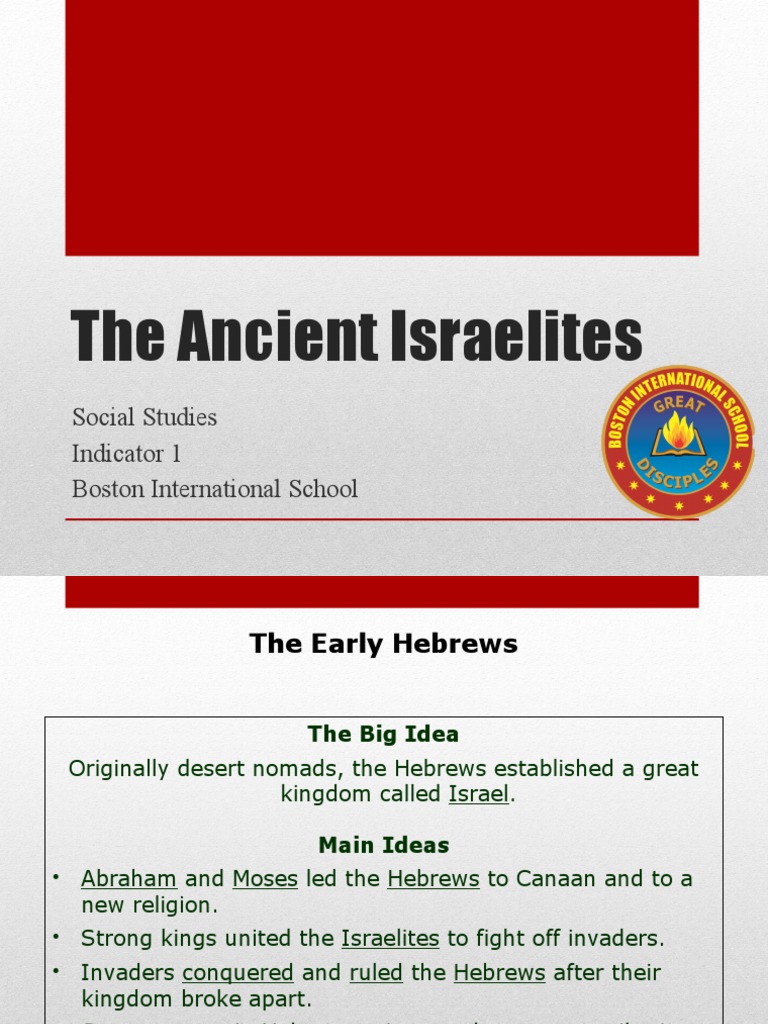 Step 5 - The Ancient Israelites | PDF | Israelites | Jews