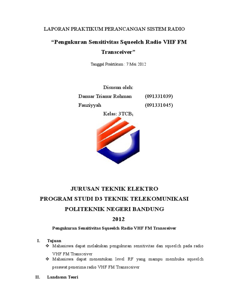 Dokumen - Tips Perancangan Sistem Radio Squelch | PDF