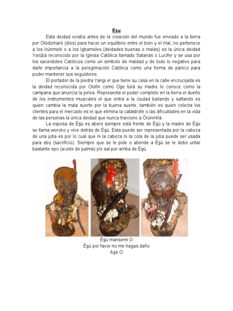 Esu | PDF | Religión y creencia