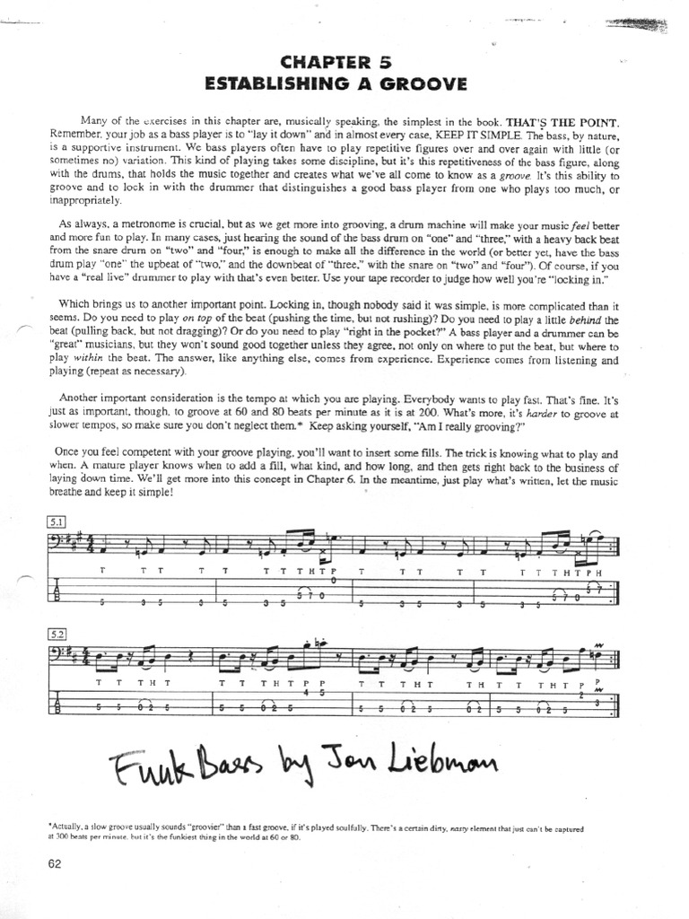 Jon Liebman Funk Bass PDF | PDF