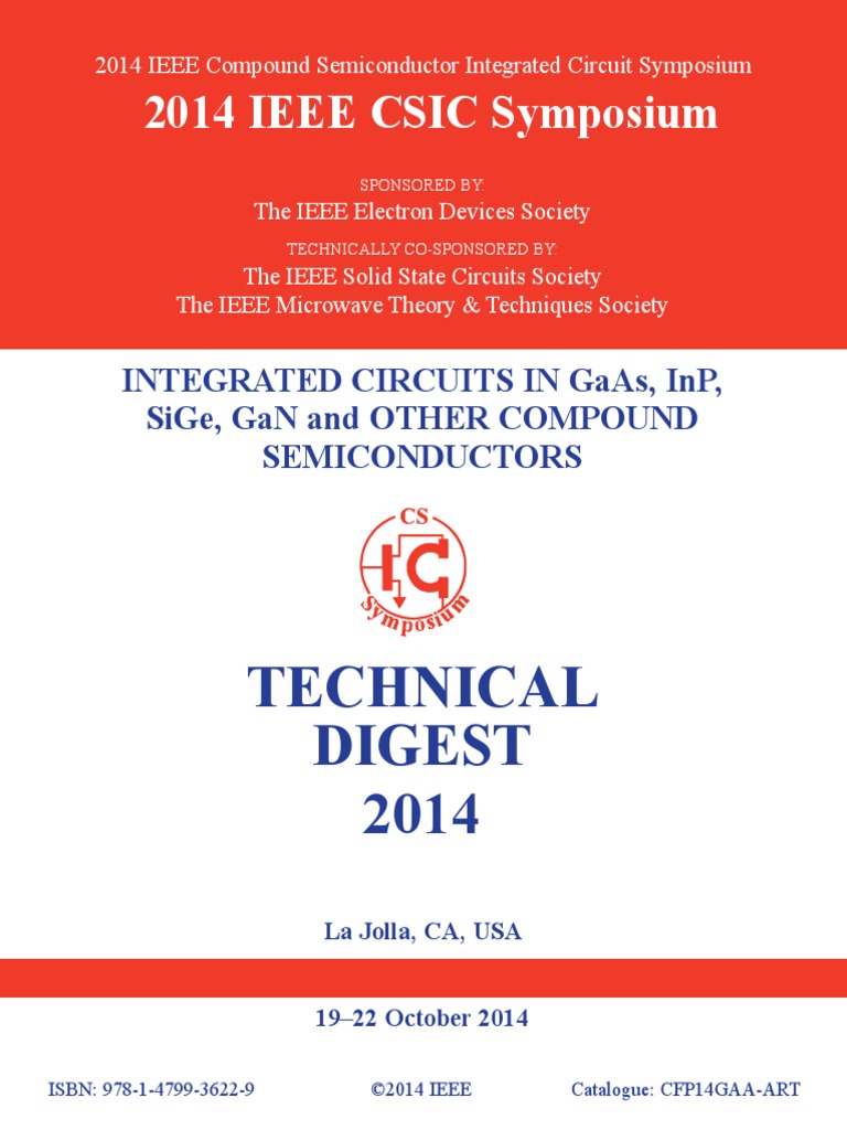 2014 IEEE Compound Semiconductor Integrated Circuit Symposium | PDF | Analog To Digital ...