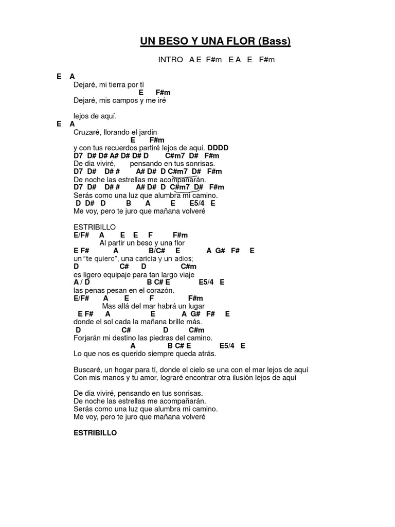 Un Beso y Una Flor | PDF