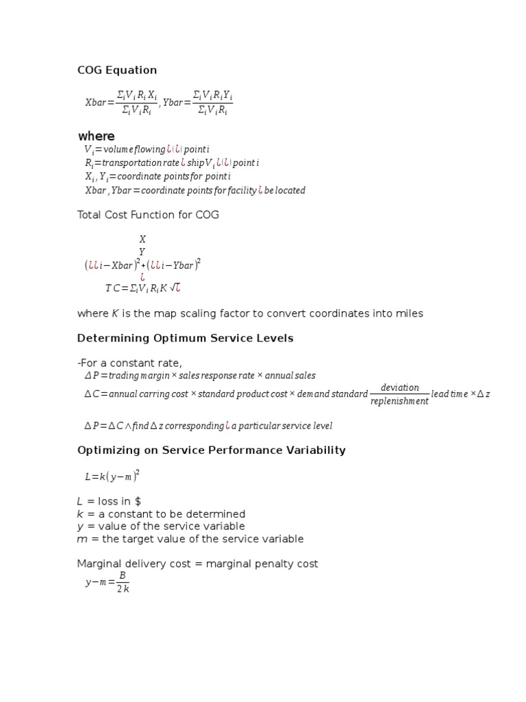 Facility Location and Cost Optimization | PDF