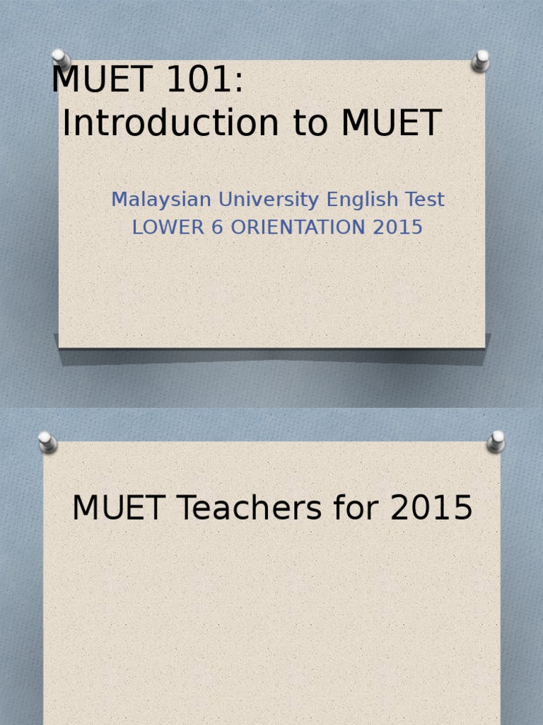 An Introduction to the Malaysian University English Test (MUET ...