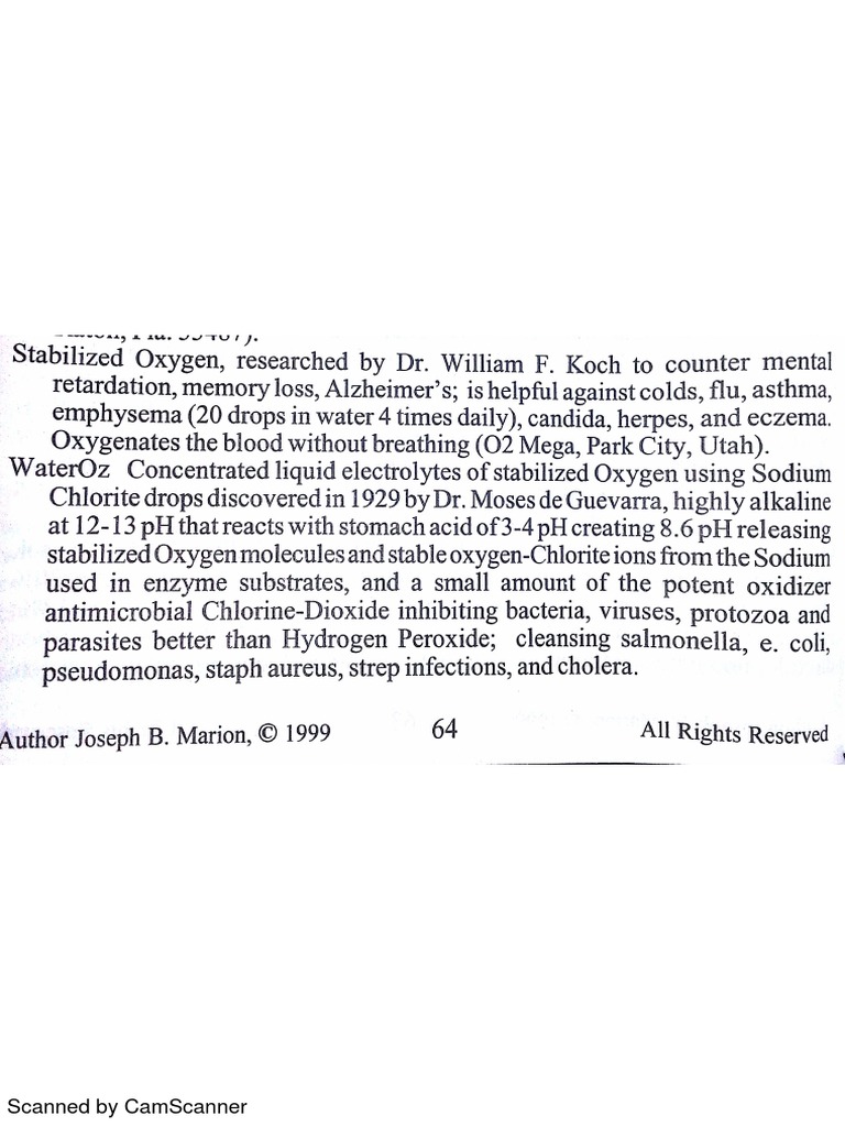 Stabilized Oxygen | PDF