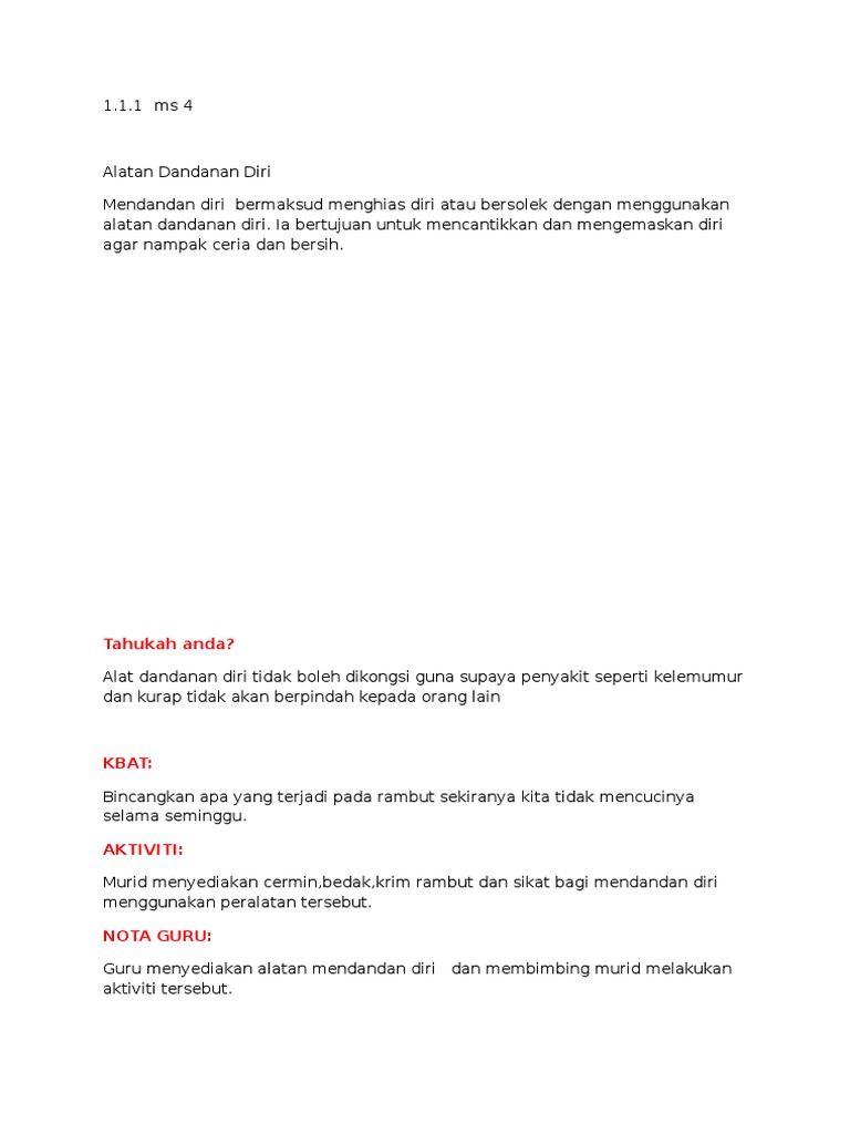 Pengurusan Diri | PDF | Gaya Hidup