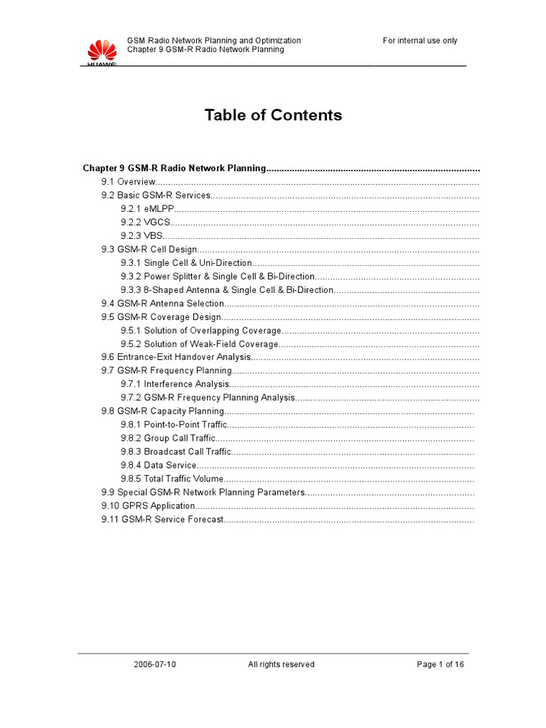 GSM-R Network Planning Guide | PDF | Gsm | General Packet Radio Service