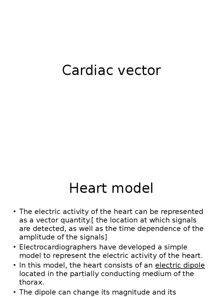 Cardiac Vector Unit 2 | PDF