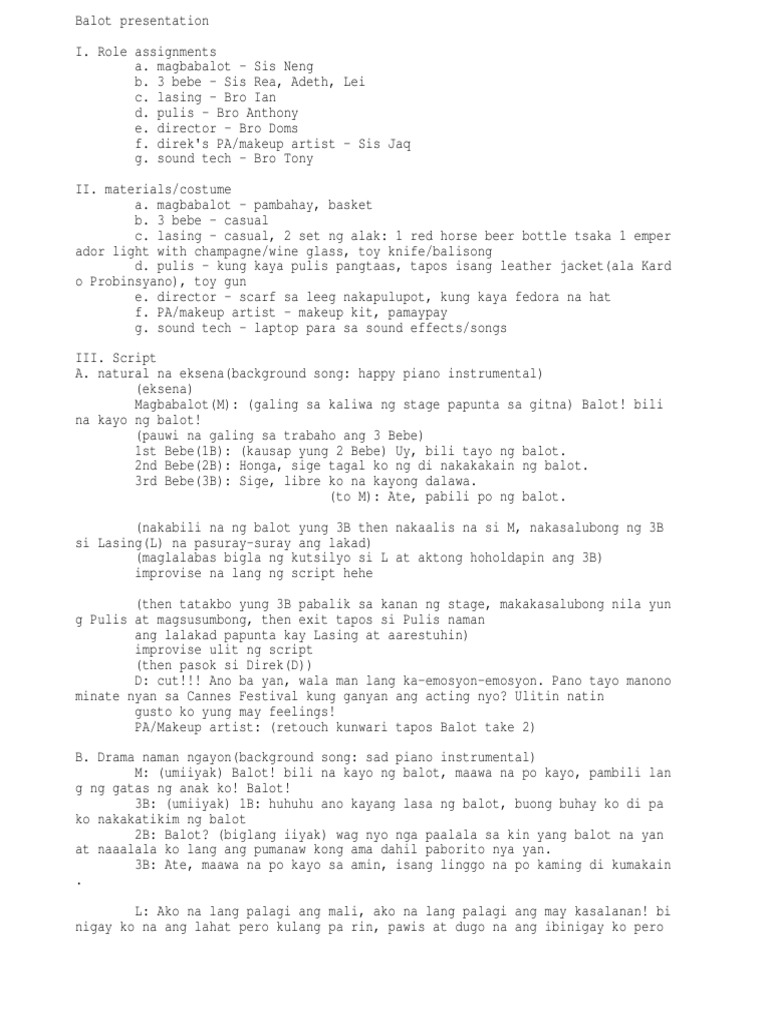 Balot | PDF