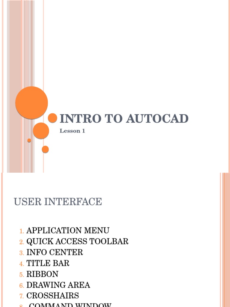 Intro To AutoCAD | PDF | Computers
