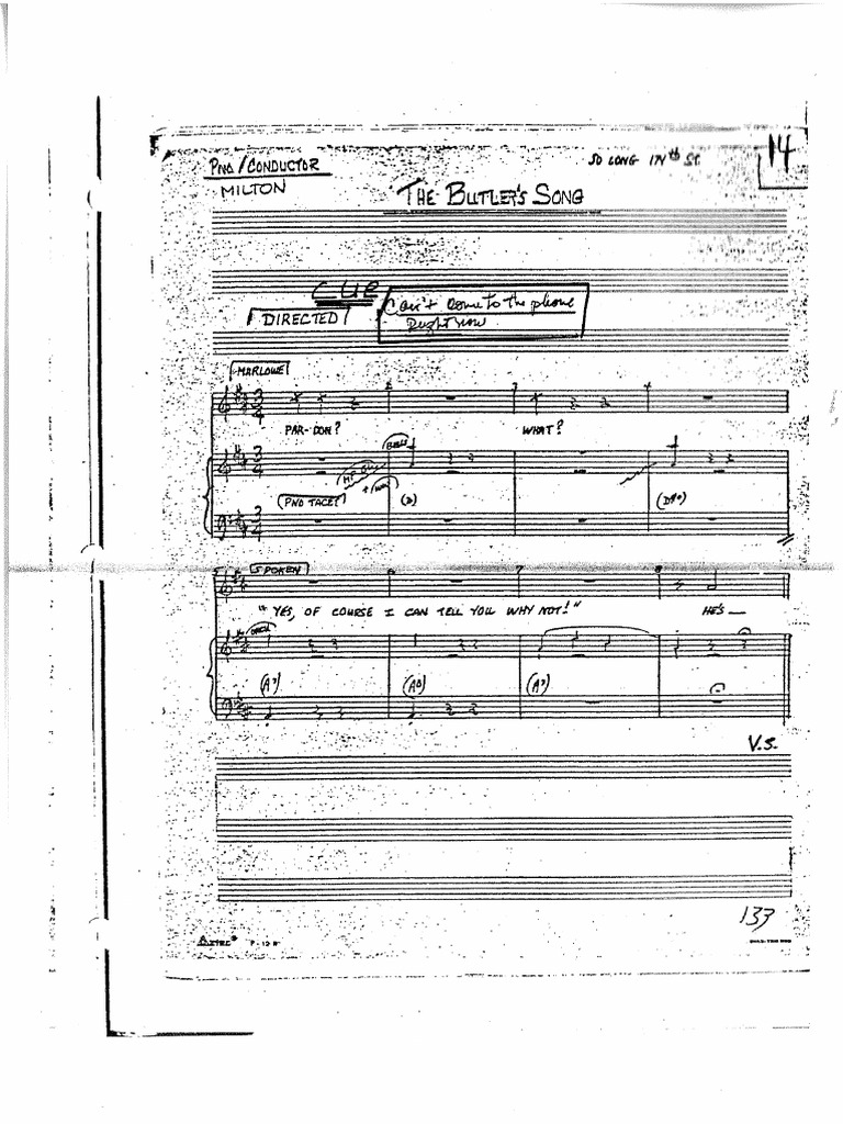 The Butler's Song PDF | PDF