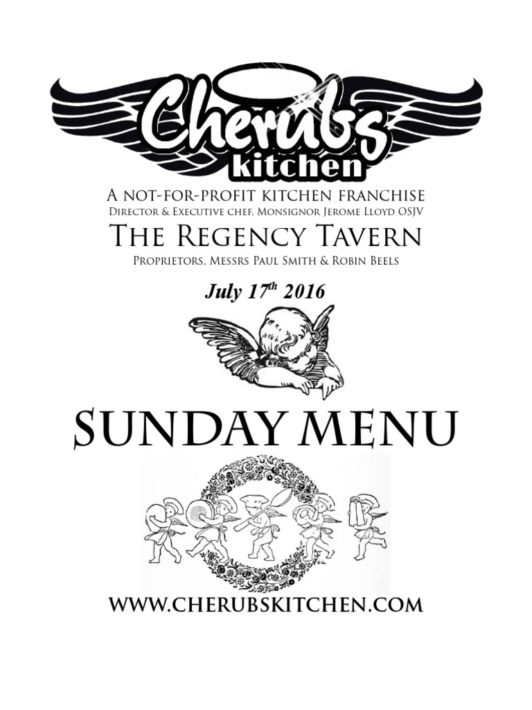 Sunday Menu - Regency | PDF