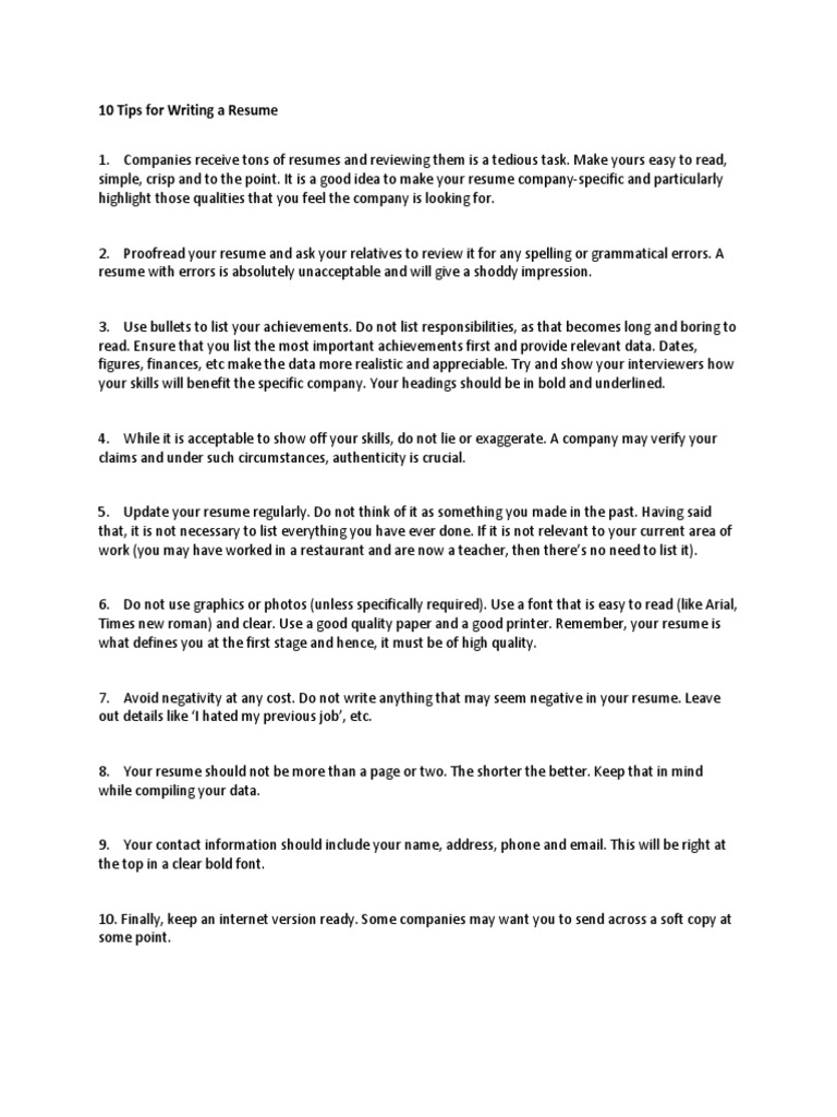 BEC-Writing A Resume | PDF | Résumé | Recruitment