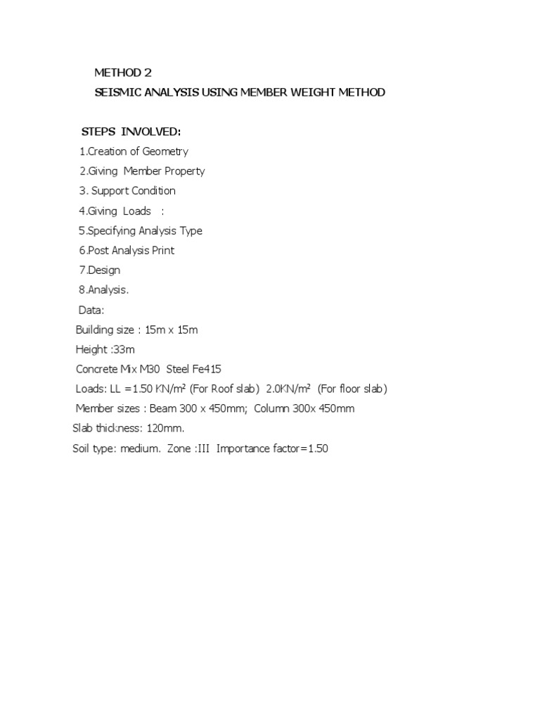 Member Weight Method | Download Free PDF | Beam (Structure ...