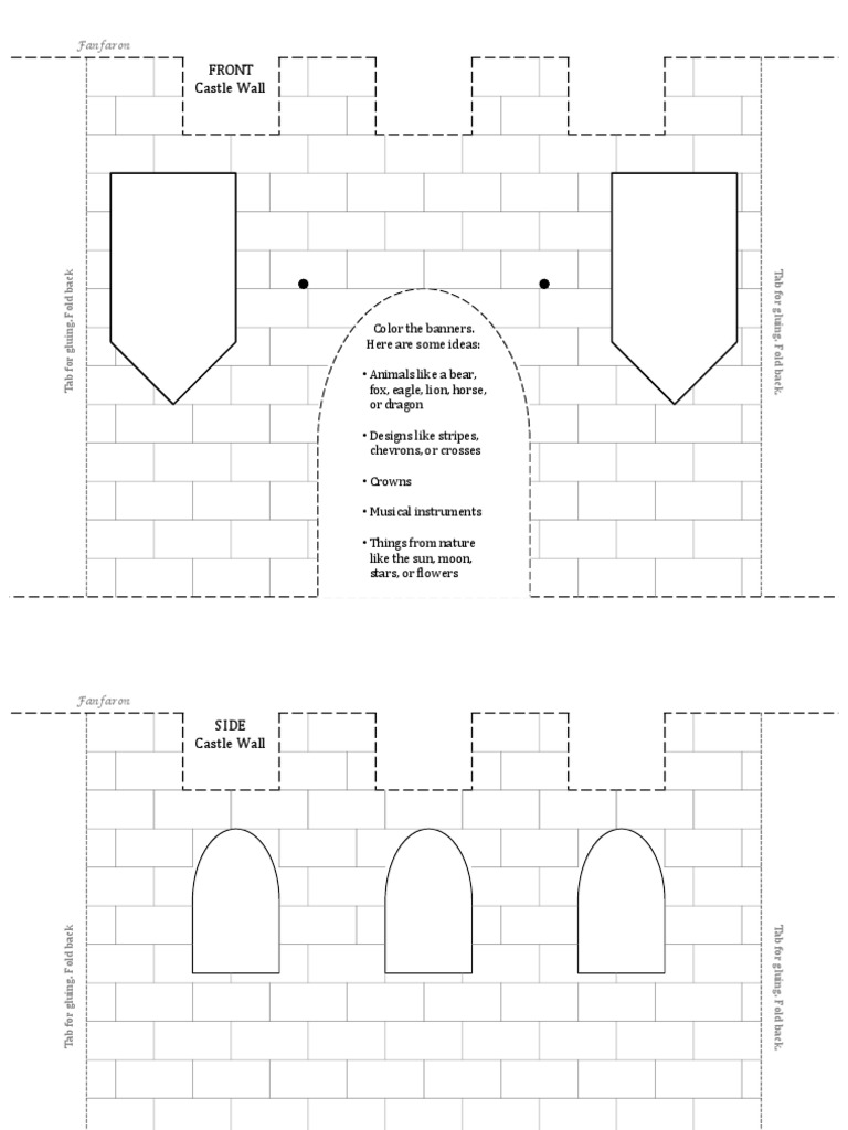 Castle Template Cut Out