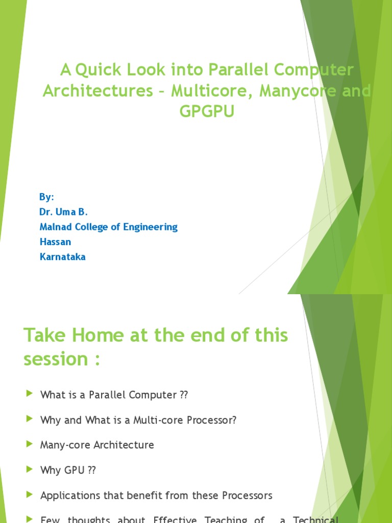 A Look Into Parallel Architectures | PDF | Multi Core Processor ...