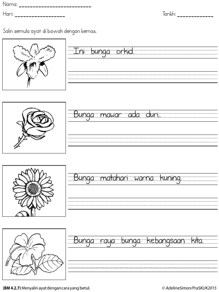 Salin Ayat Mudah Dengan Betul | PDF