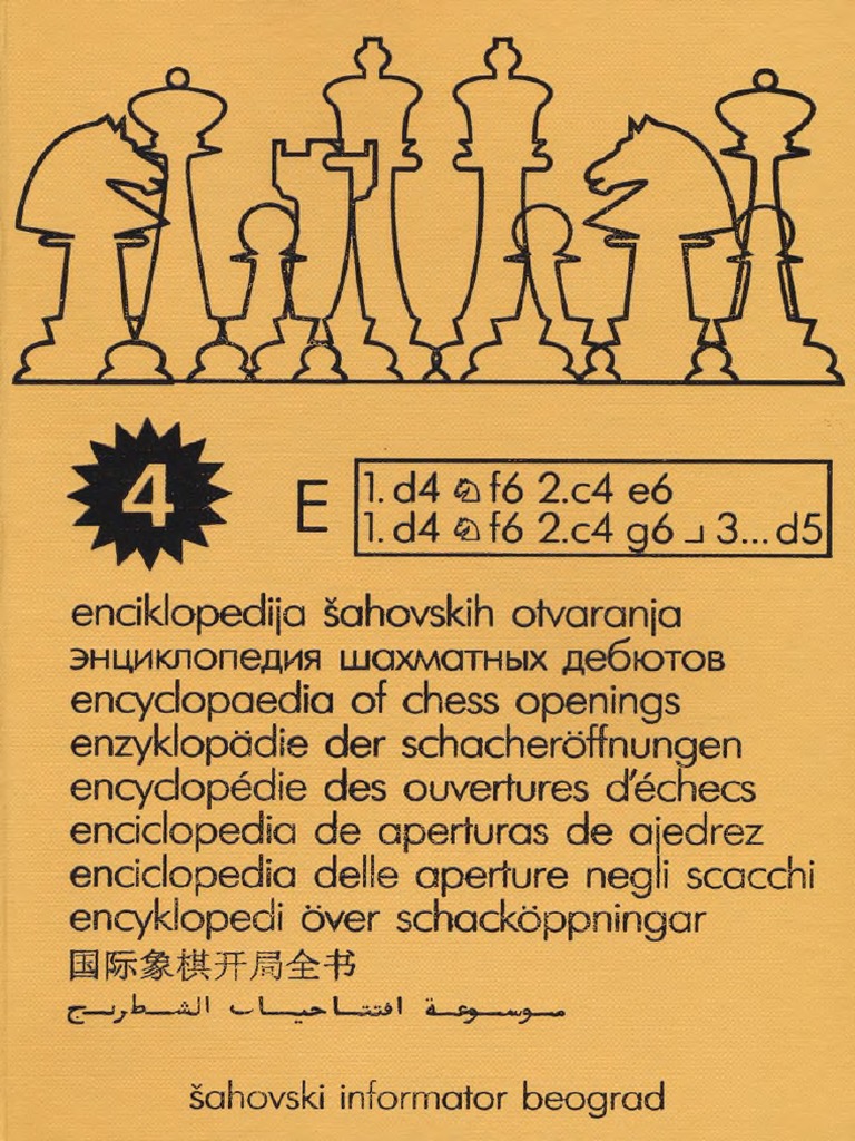 Encyclopedia of Chess Openings Volume E | PDF Encyclopedia of Chess Openings Volume E | PDF