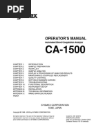 Sysmex® CA-600 Series Analyzer: Quick Reference Guide | PDF | Computer ...