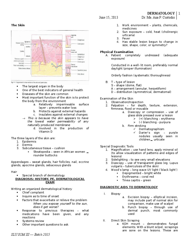 Derma Notes 1 June 15 | Download Free PDF | Cutaneous Conditions ...
