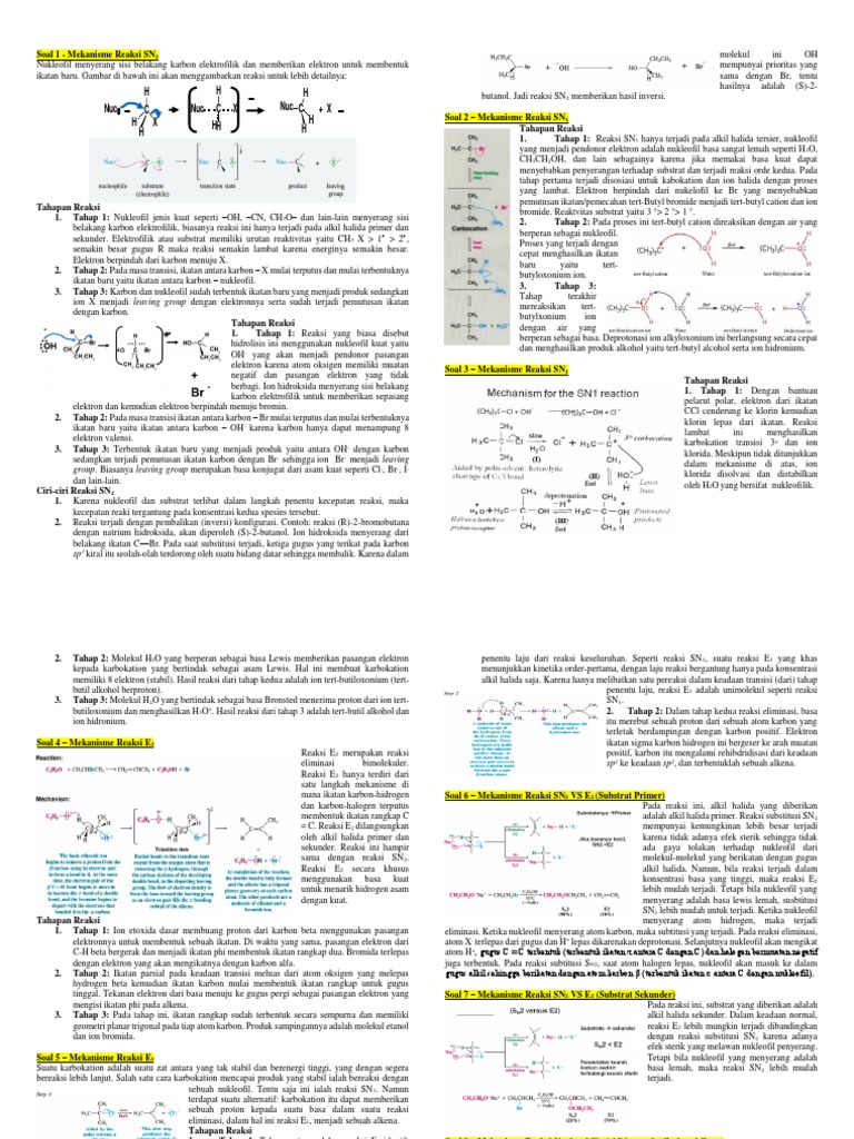 Cheatsheet UAS Kimia Organik 2016 | PDF