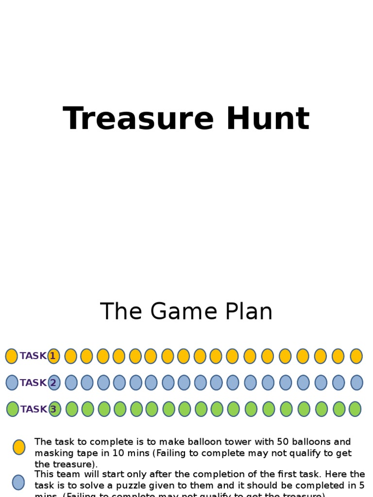 Treasure Hunt | PDF | Leisure | Business