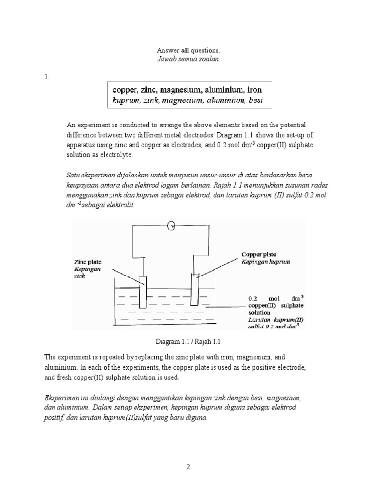 Chemist f5 Paper 3 2015 | PDF