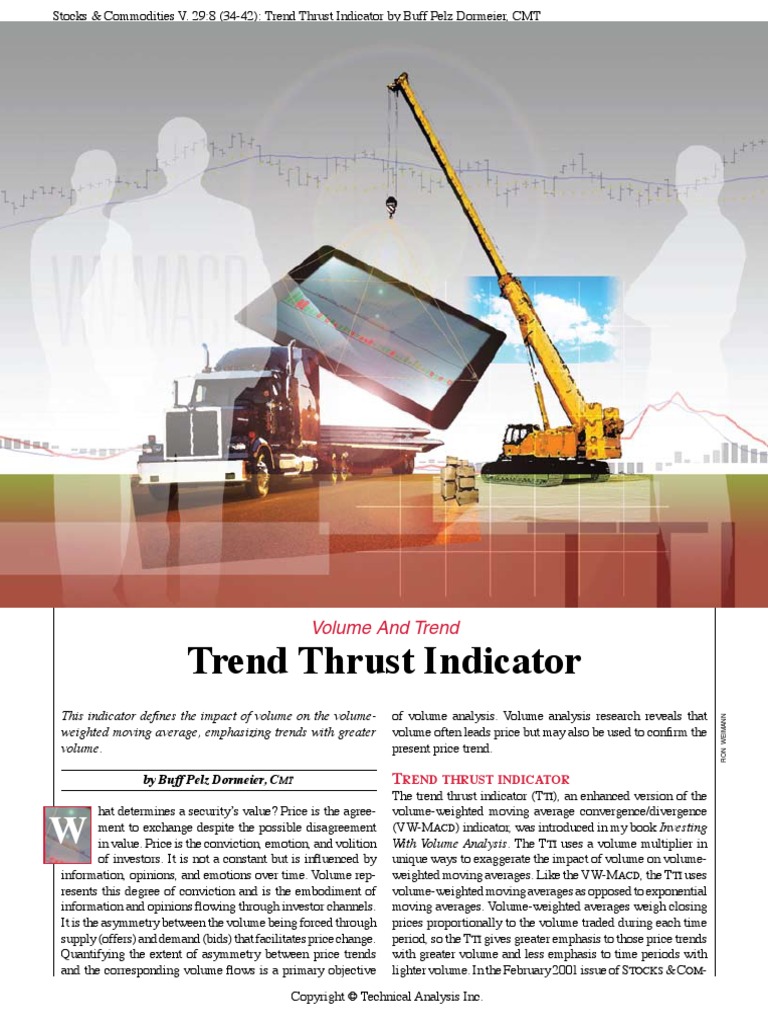 Trend Thrust Indicator | PDF | Technical Analysis | Moving Average