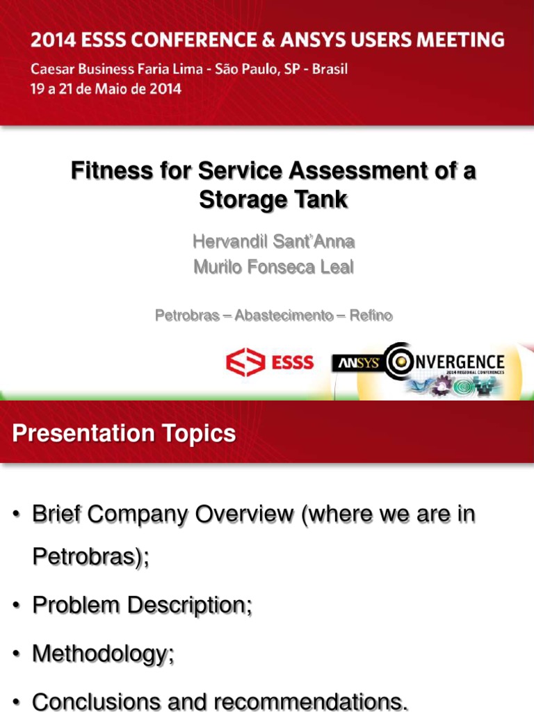 Fitness For Service Assessment of Storage Tank | PDF | Strength Of ...