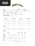 DD 5e Monster Cards Blank Printable | PDF