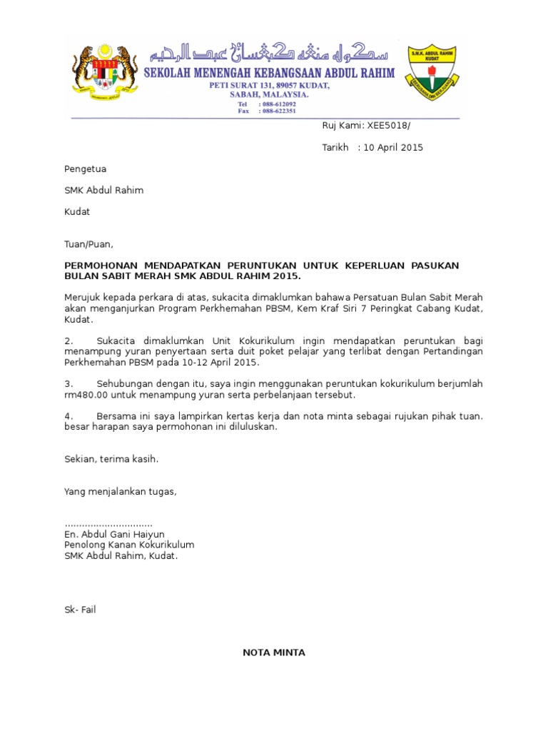 Surat Memohon Peruntukan.docx