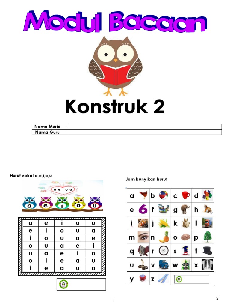 Modul Bacaan Konstruk 2 | PDF | Seni & Disiplin Bahasa